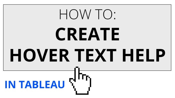 How To Make Hover Text Help in Tableau | Datasaurus-Rex