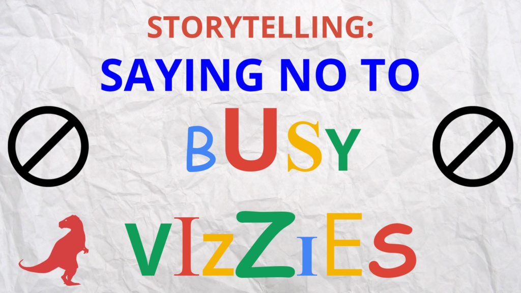 Saying no to Busy Vizzies | Datasaurus-Rex